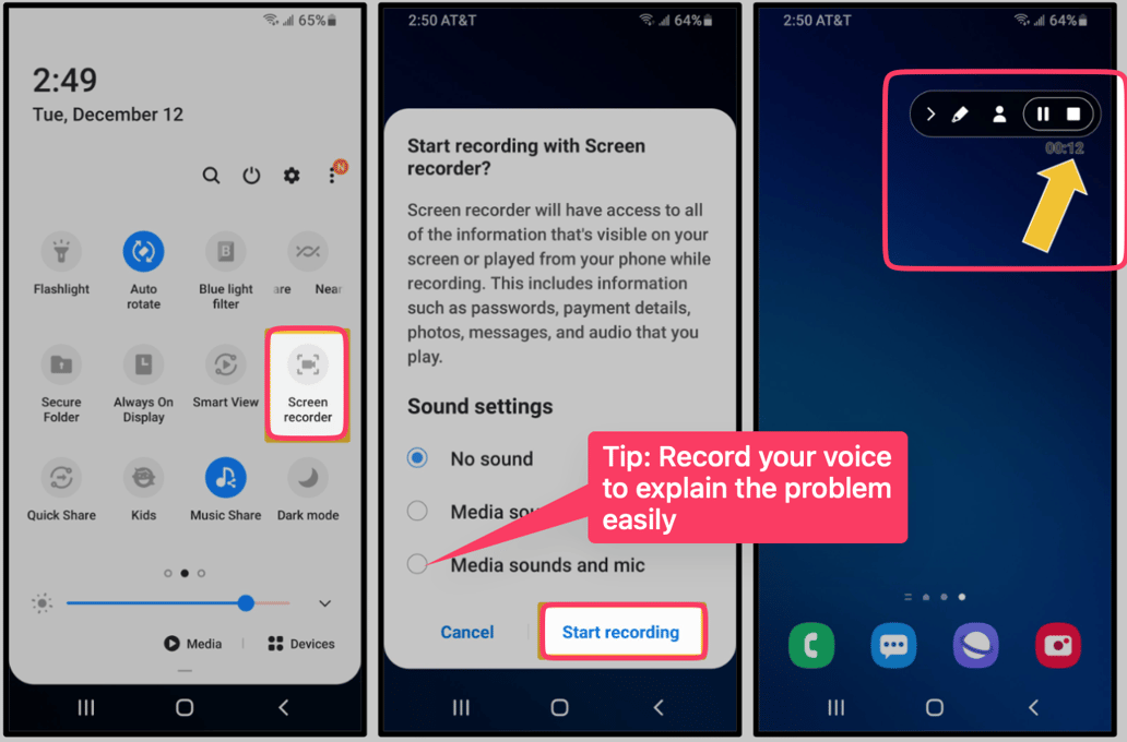 How to Screen Record (iOS, Android)